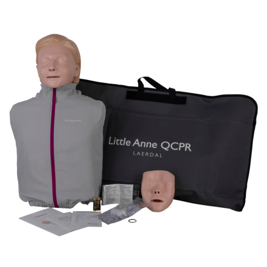 Laerdal Little Anne QCPR Training Manikin with Carry Bag - Light Skin